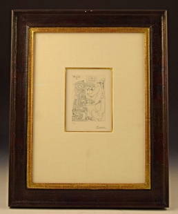 Pablo Picasso Signed Ltd Etching Print Deux Femmes