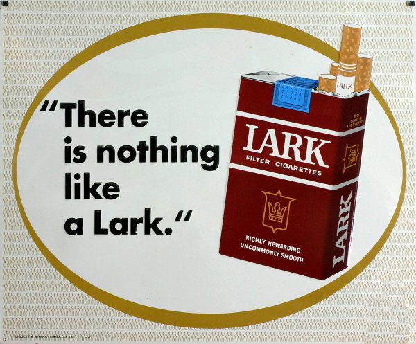 Lark Cigarettes Sign
