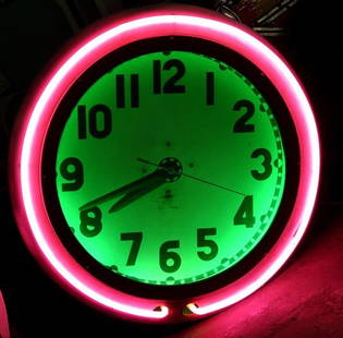 Electric Neon Clock Company Prices - 24 Auction Price Results