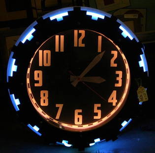 Electric Neon Clock Company Prices - 24 Auction Price Results