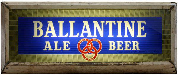 Ballantine Beer Light Up Sign
