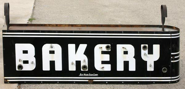 "'bakery " Porcelain Neon Lighted Sign