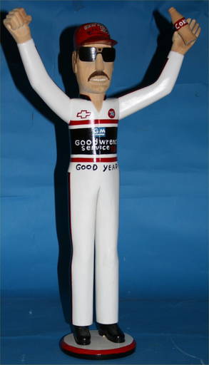 Donny Tolson Outsider Art "dale Earnhart" Paint On