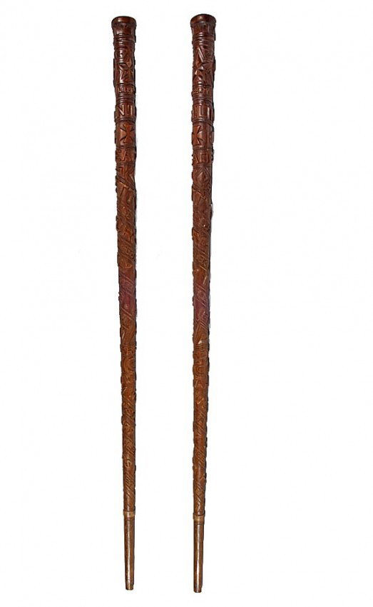 Frank Feather Gettysburg Folk Art Cane
