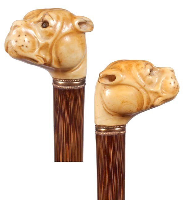 142. Ivory Bull Dog Cane-Late 19th Century-A carved ivo - Apr 21, 2012 ...