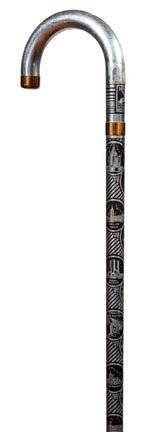 163. 1934 World’s Fair Cane Aluminum And Copper Example