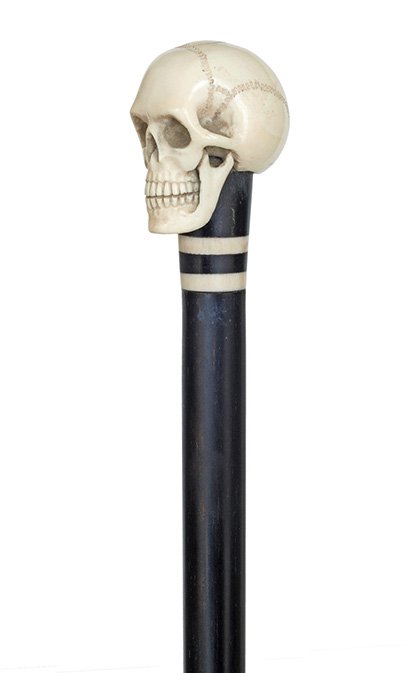 132. Ivory Skull Cane-Circa 1890-Well carved ivory huma - Jun 22, 2013 ...