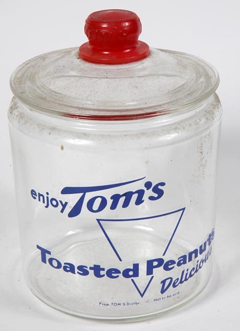Toms peanut jar, fine condition, 7" x 8" - Oct 05, 2013 | Kimball M ...