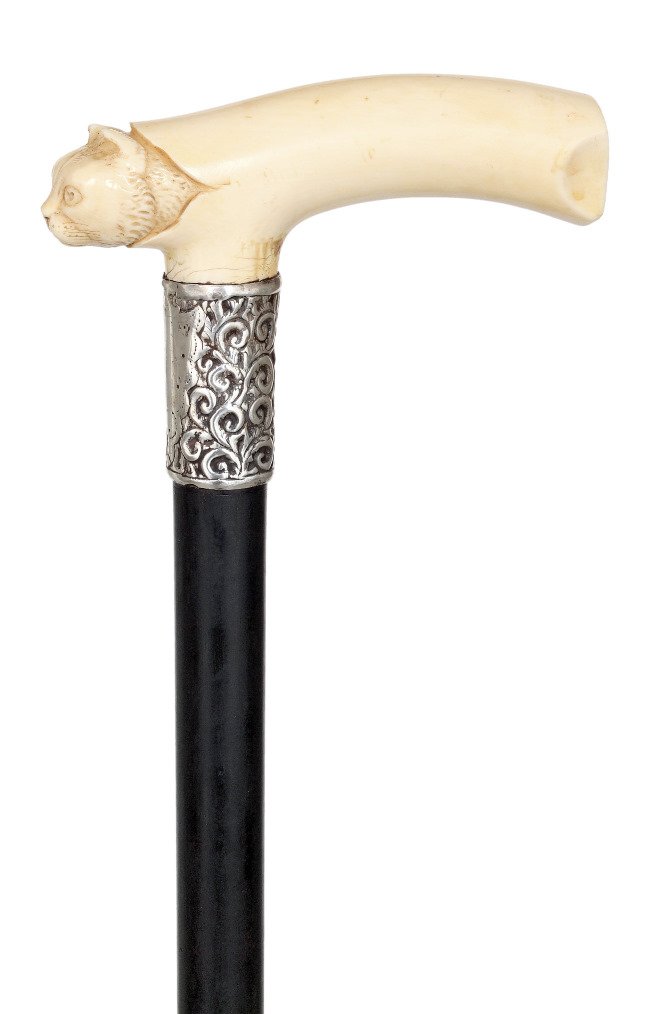 1. Ivory Cat Cane-Ca. 1900-Opera shaped ivory handle - Feb 22, 2014 ...