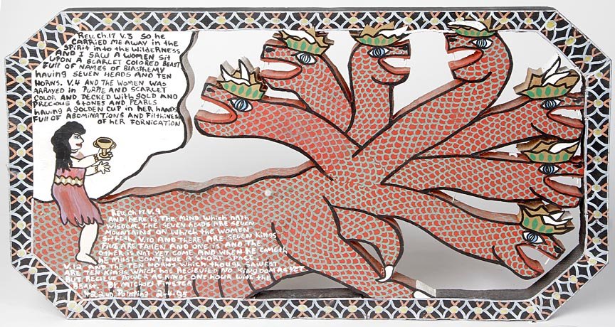 Outsider Art - Michael Finster-Seven Headed