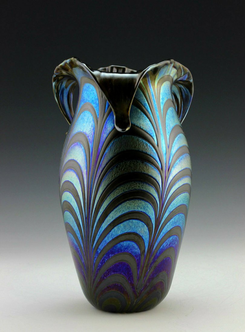 Glamorous Bohemian Art Nouveau Loetz Style Glass Vase - May 31, 2020 ...