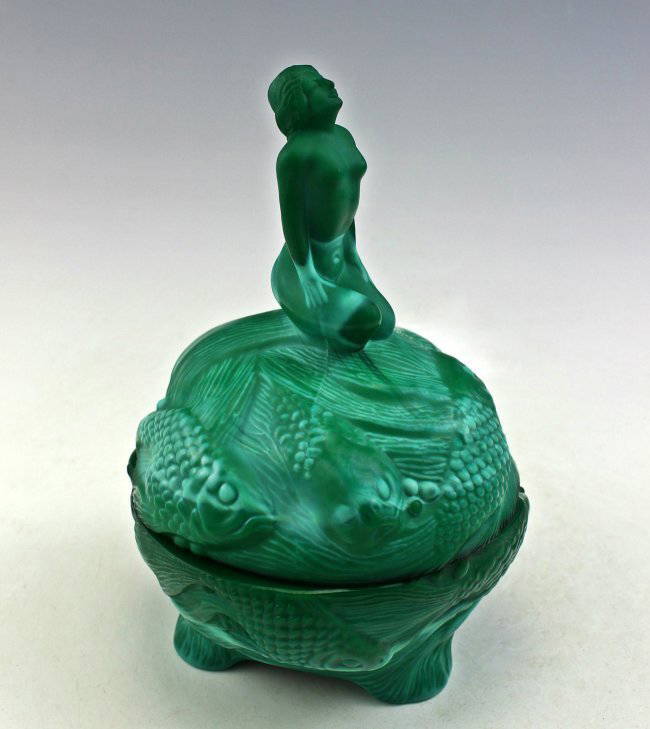 Art Deco Bohemian Jade Jewellery Box 1930' H.hoffmann Auction