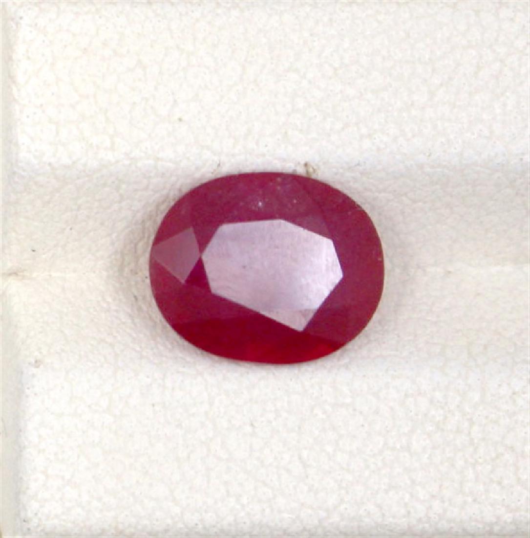 3.27ct Ruby Oval Cut