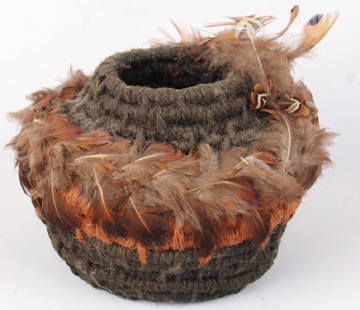 Woven Feather Basket