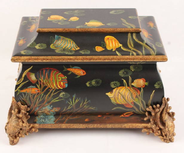 NAUTICAL FISH TRINKET BOX - May 13, 2017 | Florida Estate Sales Inc. in FL