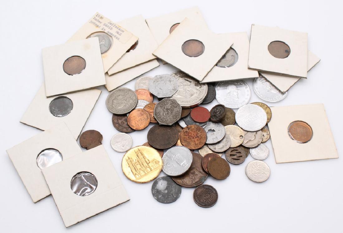 Mixed U.s. World Coins & Tokens