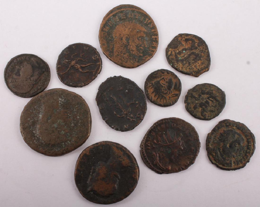 11 ANCIENT COPPER ROMAN COINS