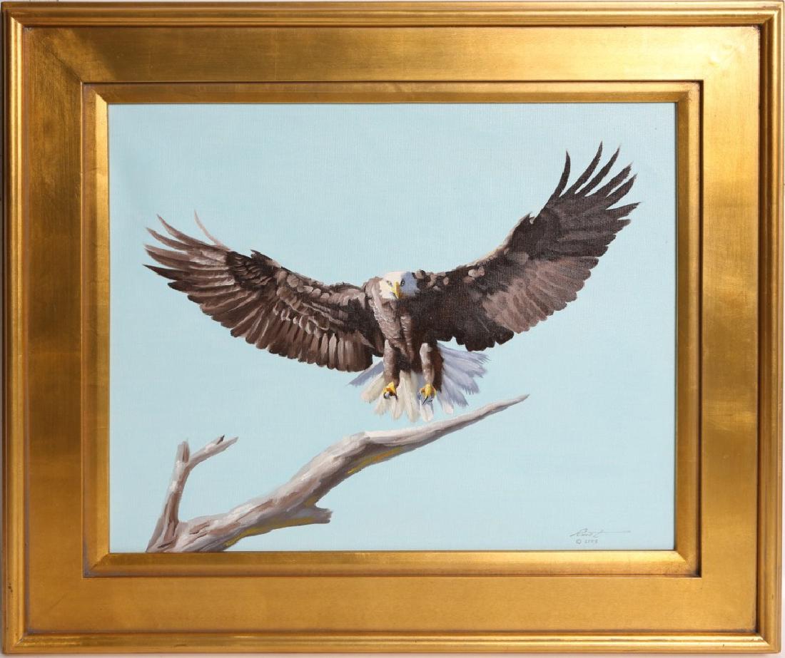 DONALD "RUSTY" RUST "EAGLE" OIL ON CANVAS