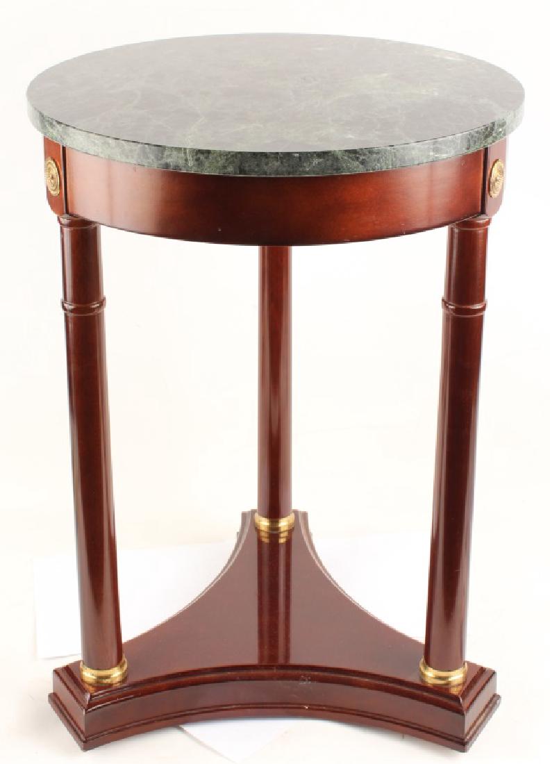 GREEN MARBLE TOP BOMBAY SIDE TABLE - Jan 25, 2018 | Florida Estate ...