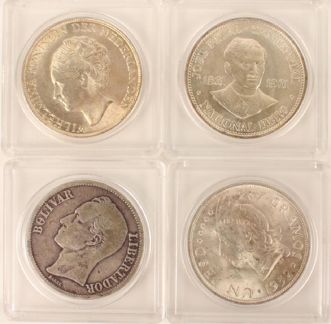 Lot Of 4 Foreign Silver Coins