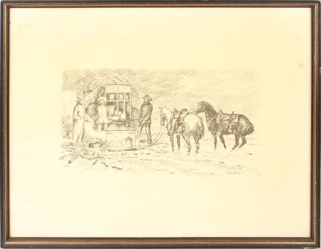 H.d. Bugbee Campsite Print