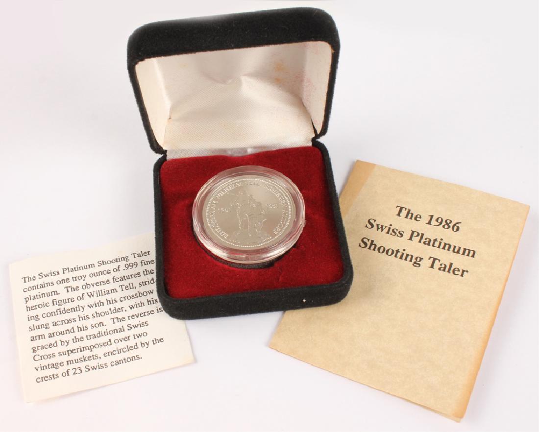 1986 SWISS .999 PLATINUM SHOOTING TALER 1 OZ - Jun 12, 2018 | Florida ...