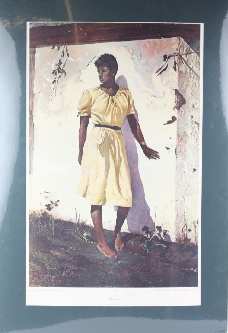 ANDREW WYETH "AFTERNOON" PENCIL SIGNED PRINT