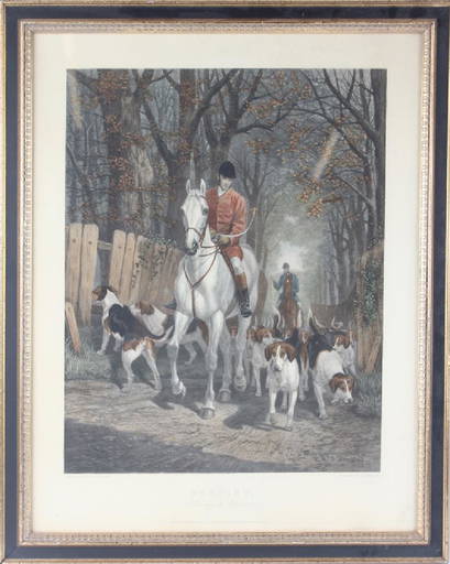 Morning Going To Cover Print 1877 E.a.s. Douglas