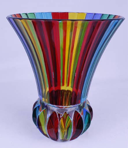 Due Zeta Murano Colorful Glass Vase Italy
