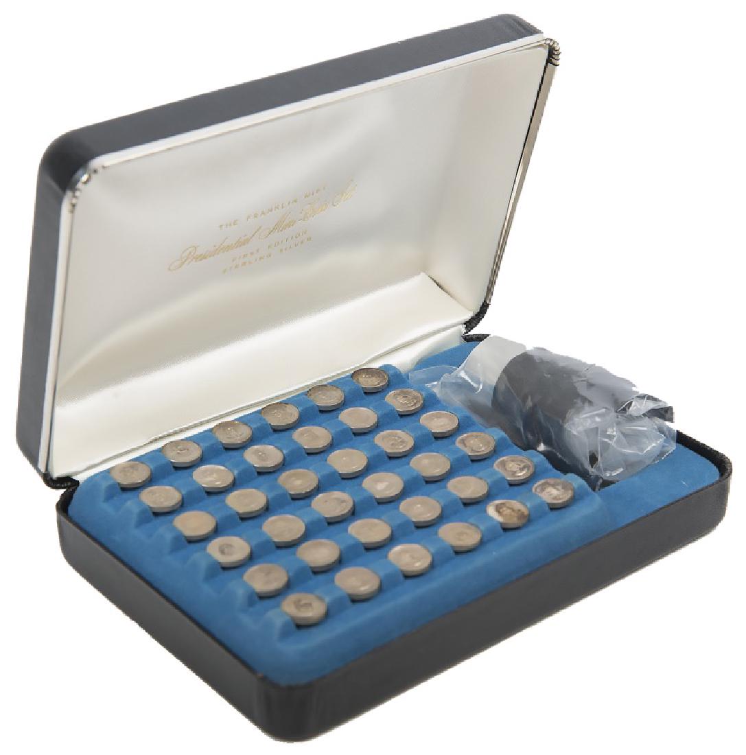 FRANKLIN MINT STERLING PRESIDENTIAL MINI COIN SET