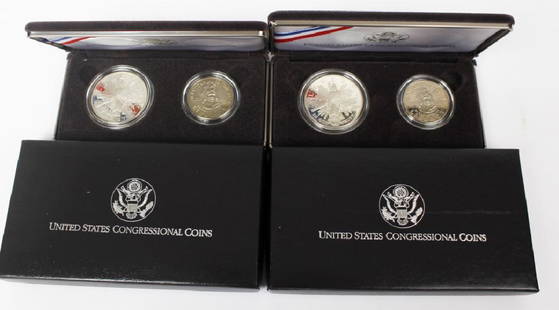 1989 U.s. Congressional Two Coin Proof Set