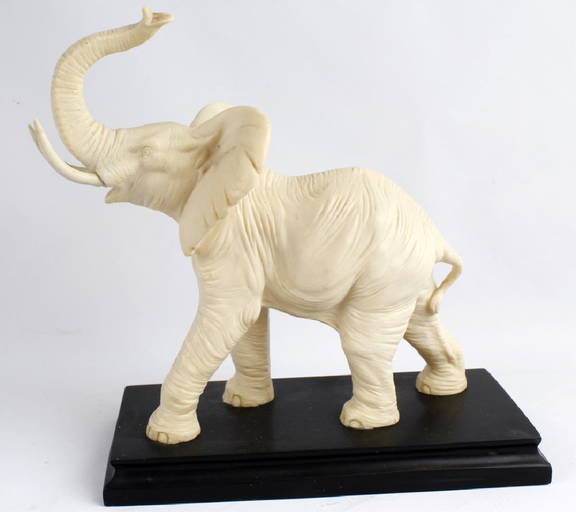 Resin Alabaster Elephant