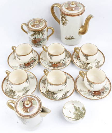 Chinese Porcelain 16 Piece Tea Set
