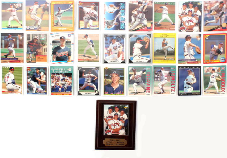 Four Aces Framed Baseball Card & Single Cards