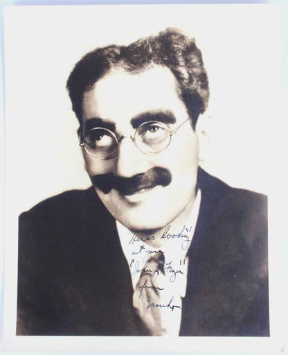 Groucho Marx Autographed & Dedicated Print