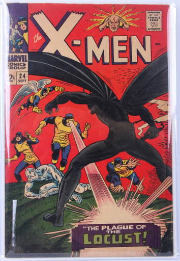The X Men #24 The Locust Comic Book Graded 5.0