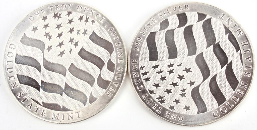 .999 Fine Silver Rounds Strength Freedom Pride