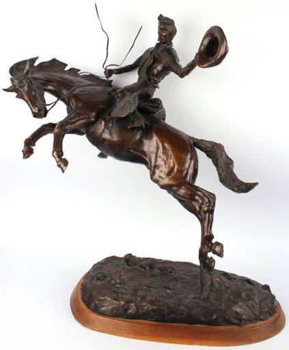 Shirley J Bothum "wild Rider" Bronze Sculpture