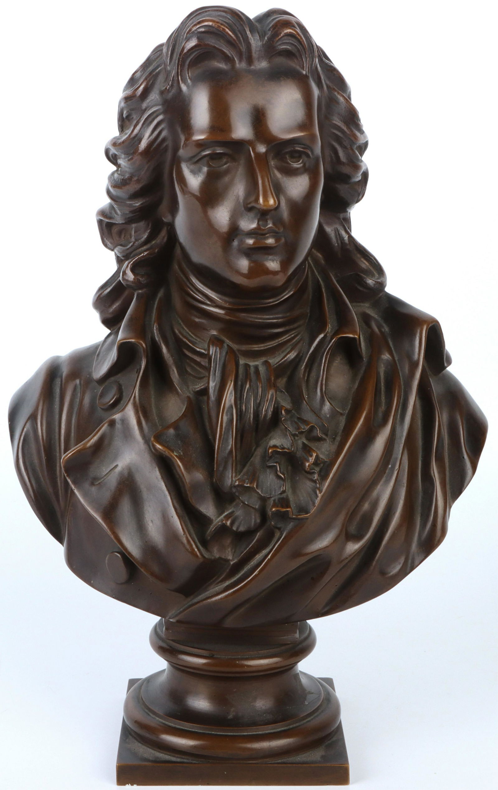 F. Barbedienne Fondeur Bronze Bust Of Man