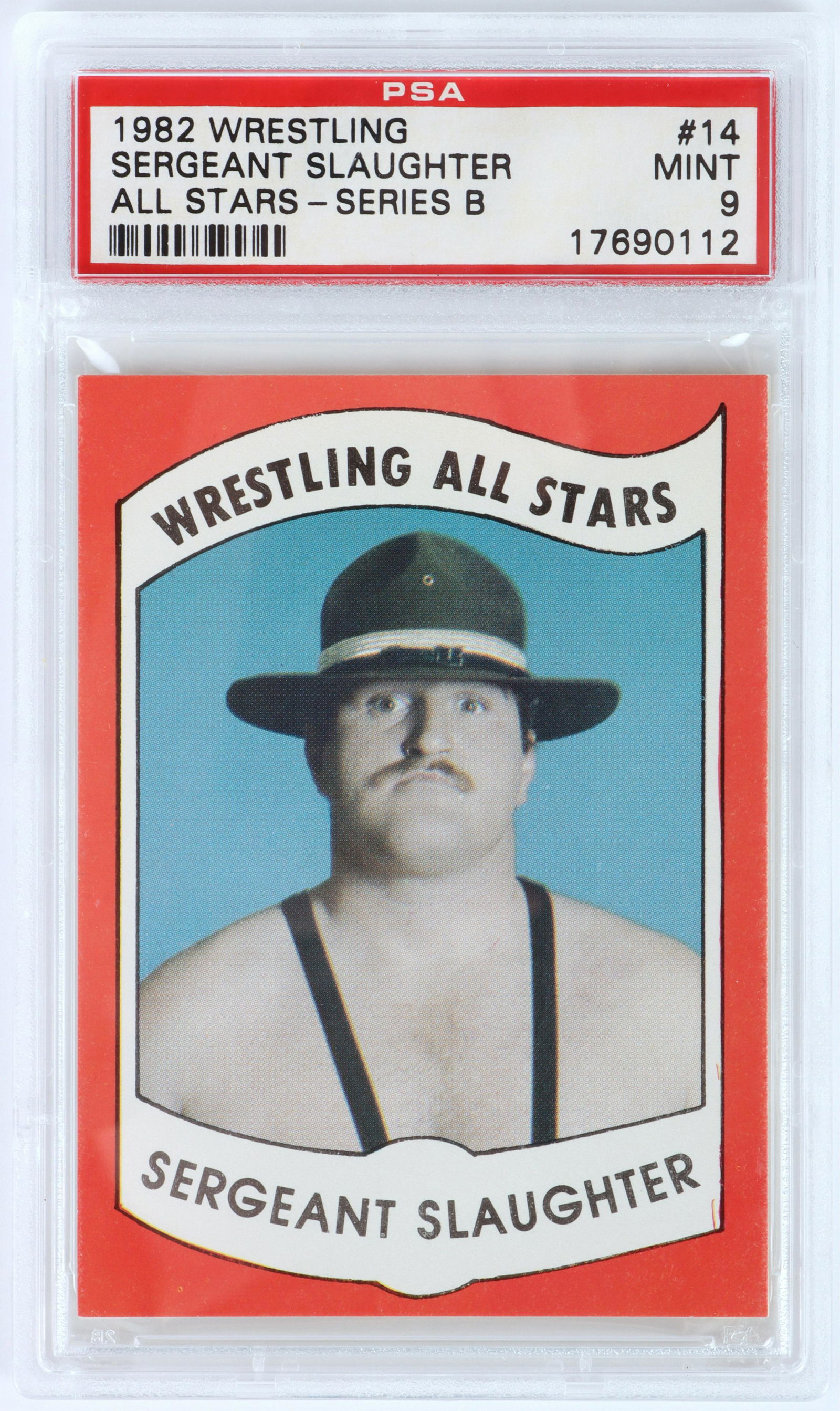 1982 Wrestling Sergeant Slaughter Psa 9 Card