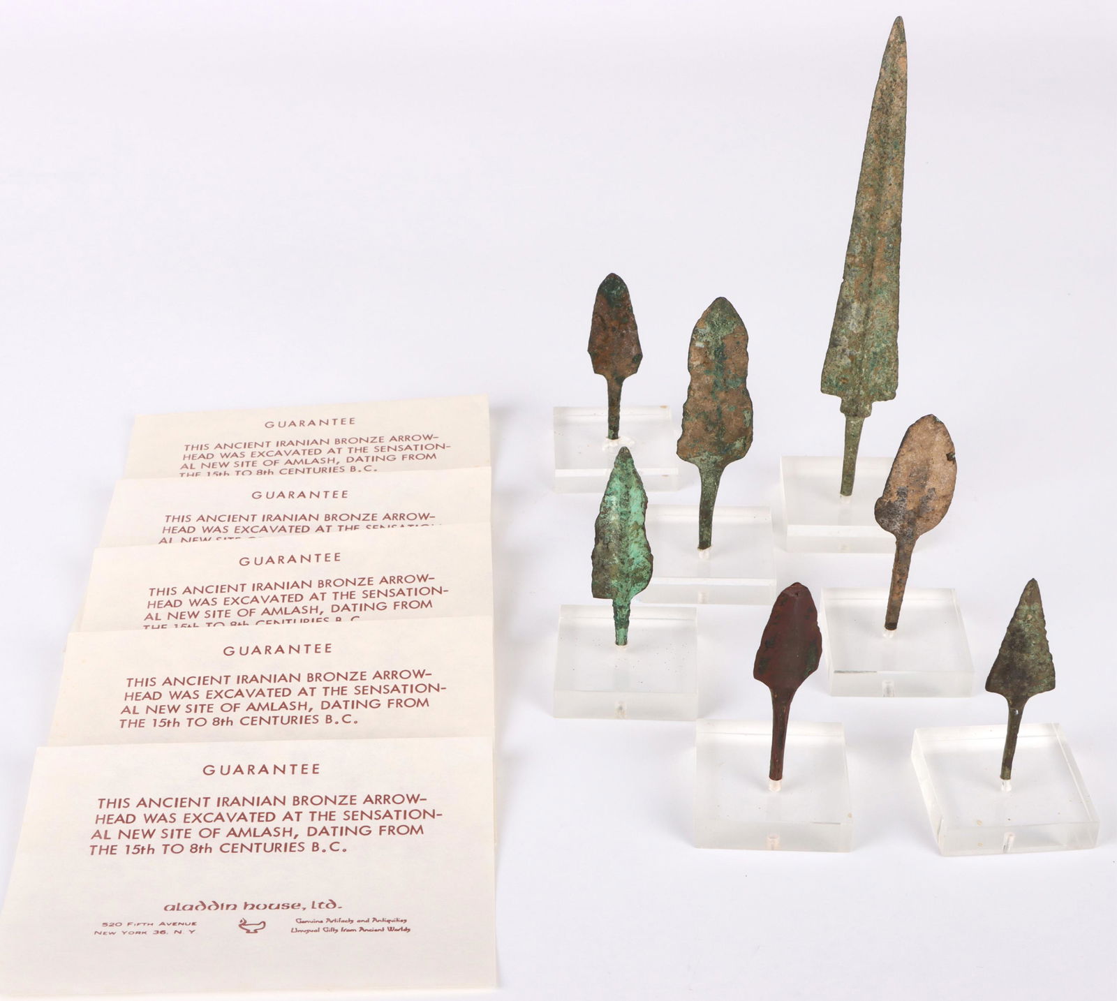 ANCIENT IRANIAN SPEARHEADS BRONZE W AUTHENTICITY - Oct 15, 2022 | Florida Estate Sales Inc. in FL