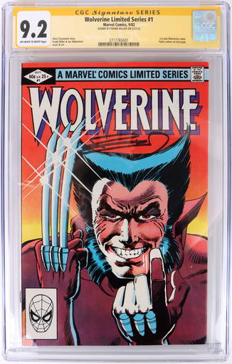 Wolverine #1 Limited Series Cgc 9.2 Signed Miller