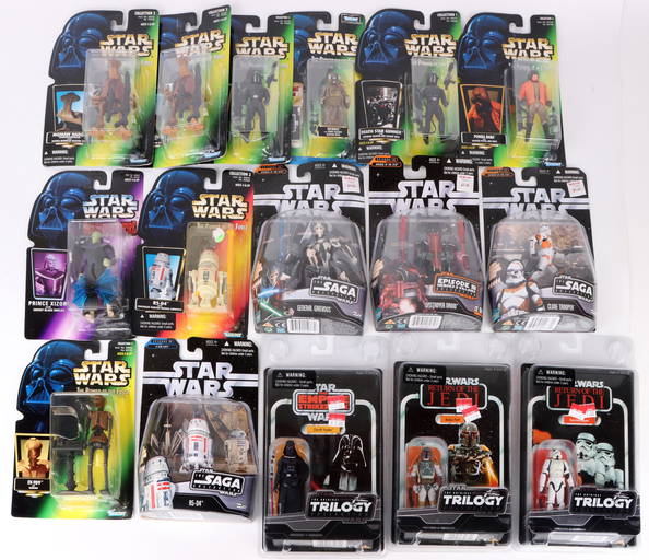 STAR WARS COLLECTBLE SEALED ACTION FIGURES - (16) (#145212) on Jan 01 ...