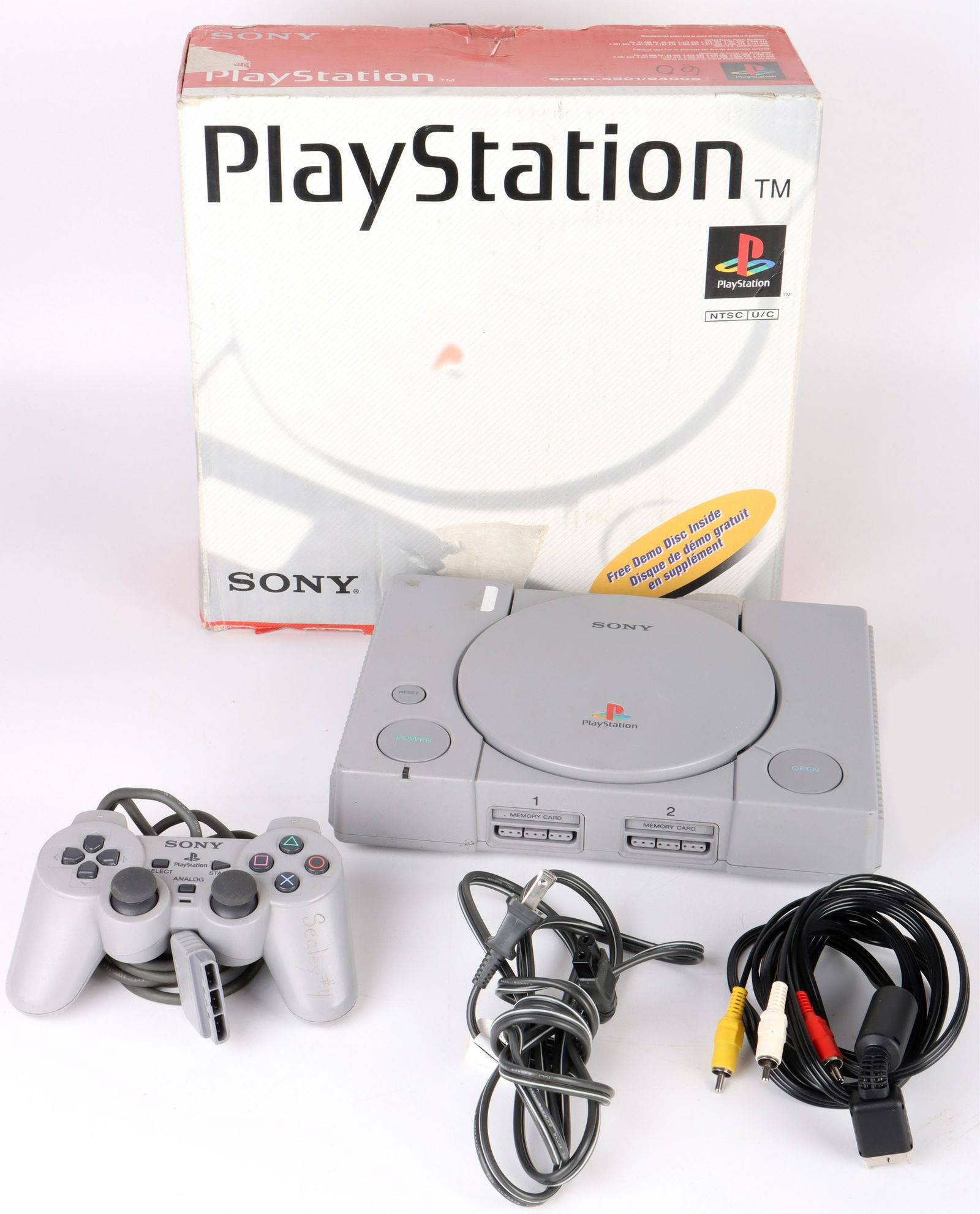 Sony Playstation One Scph 5501 W/ Box & Accs.