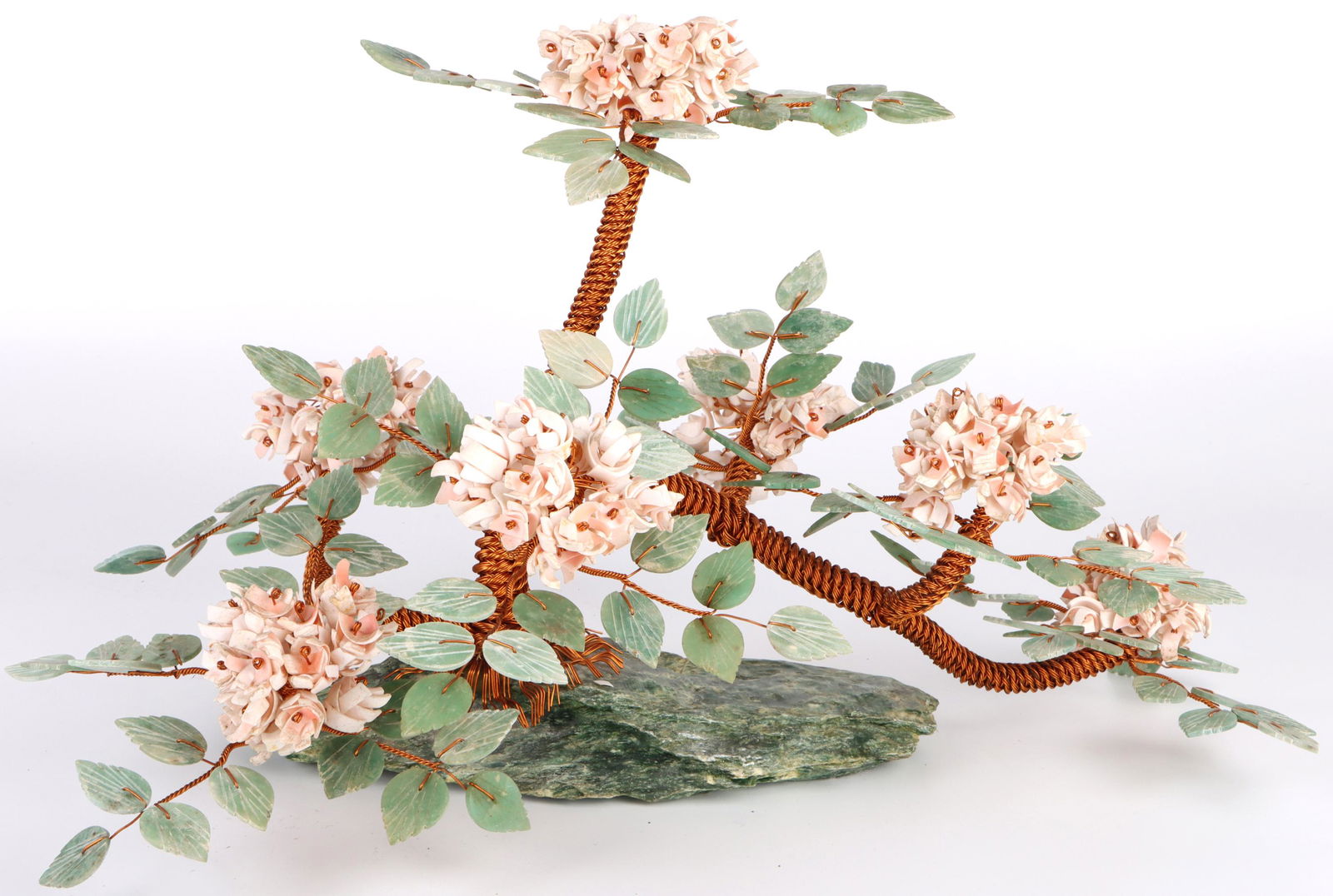 Ammonite Braided Copper Sea Shell Handmade Tree