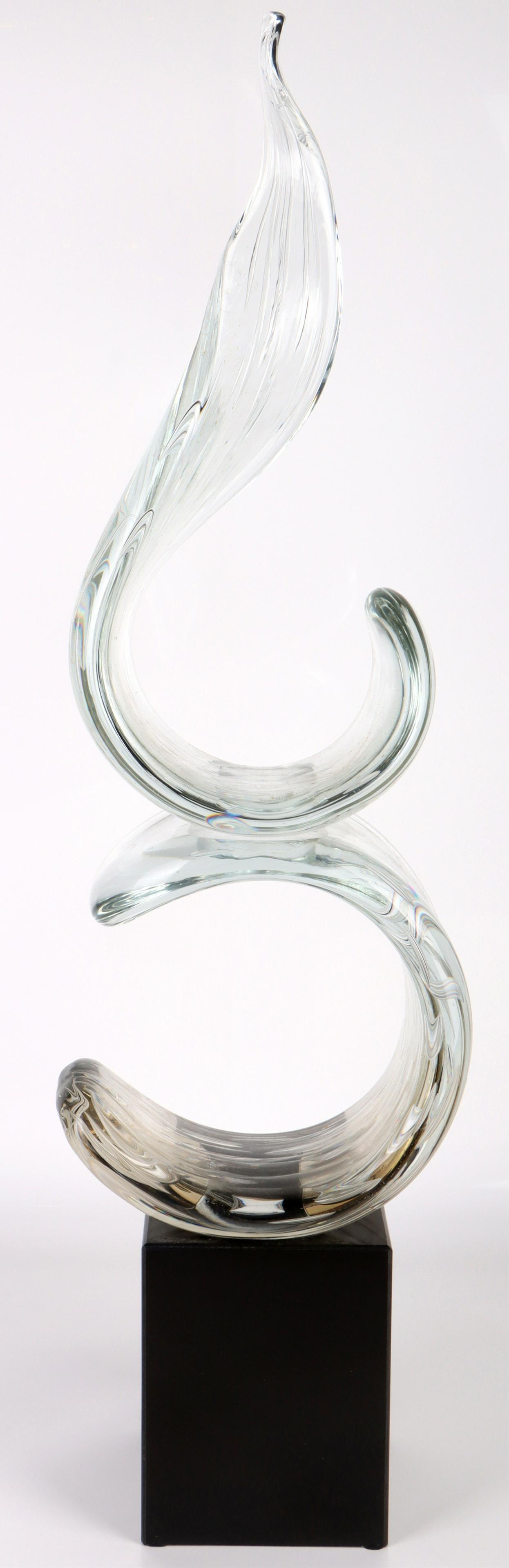 Modern Abstarct Contemporary Glass Sculpture