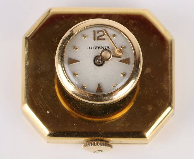 18k Yellow Gold Juvenia Ladies Watch W/ Straps