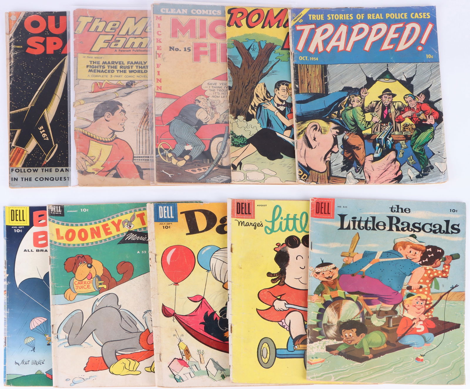10 Cent Golden Age Comic Collection - Lot Of 10 Auction