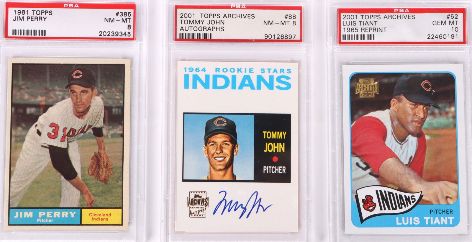 Vintage Topps Psa Graded Baseball Cards (3) Auction