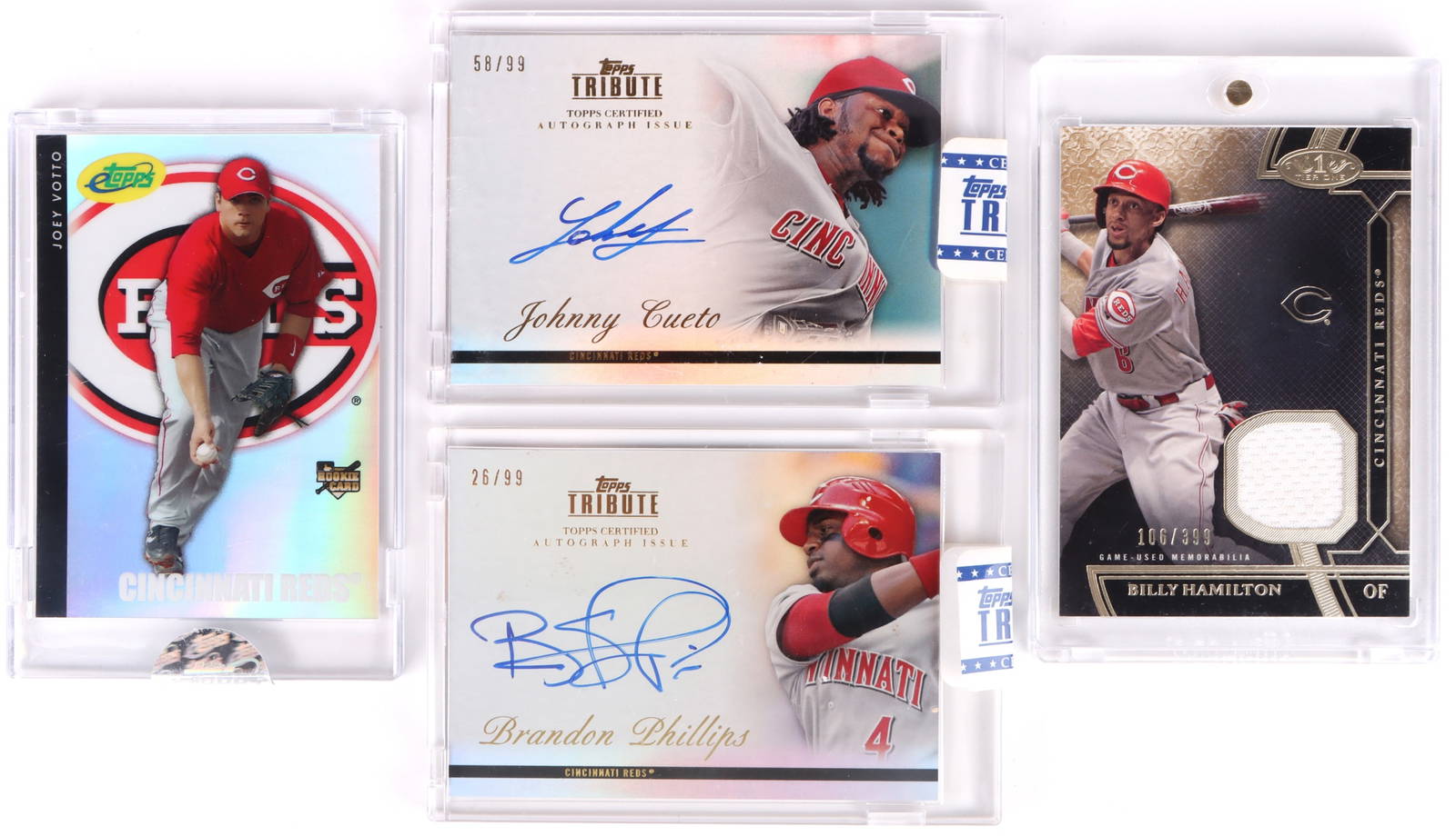 Cincinnati Reds Autograph Baseball Cards Auction